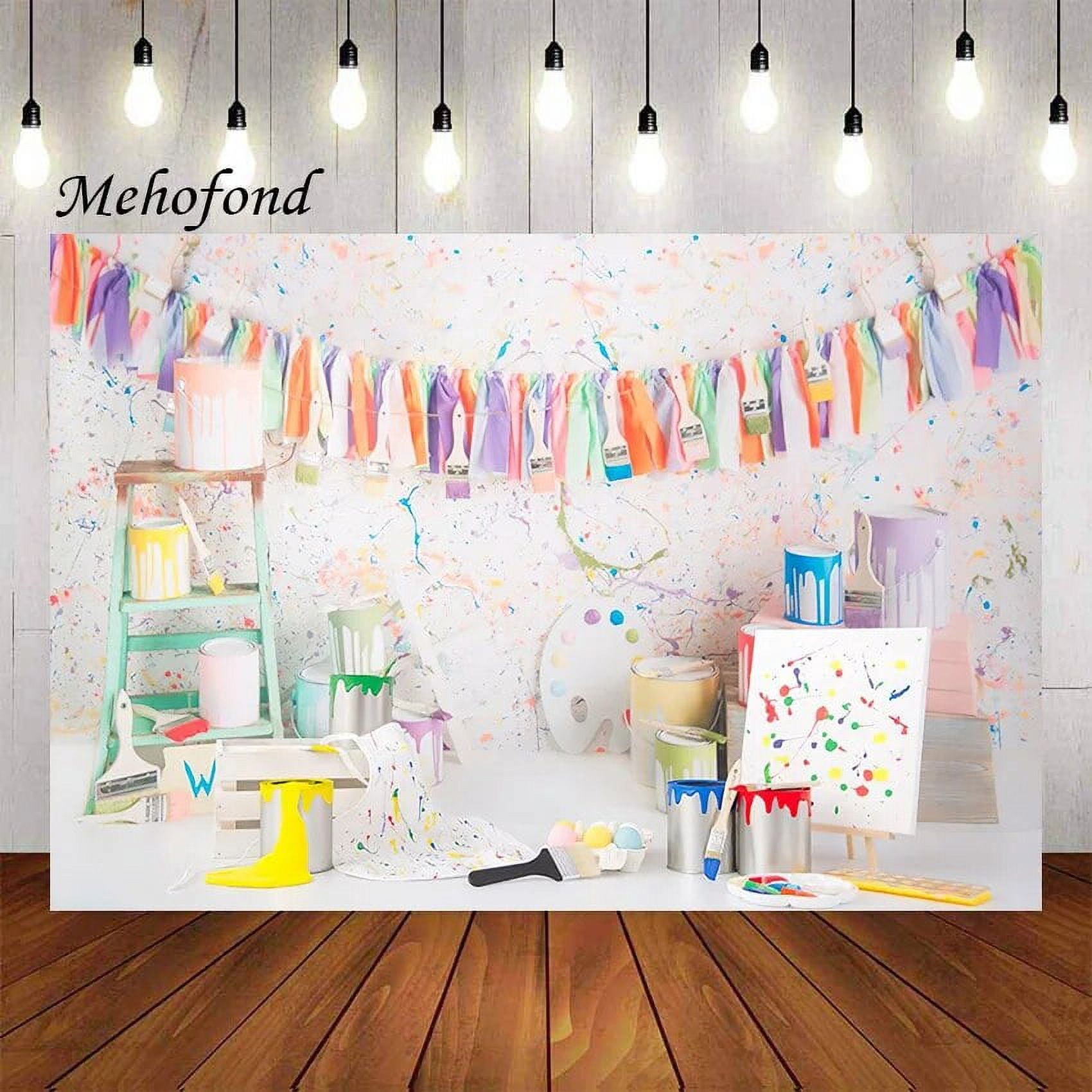 Let's Paint Painting Mess Splatter Kids Birthday Party Portrait ration ...