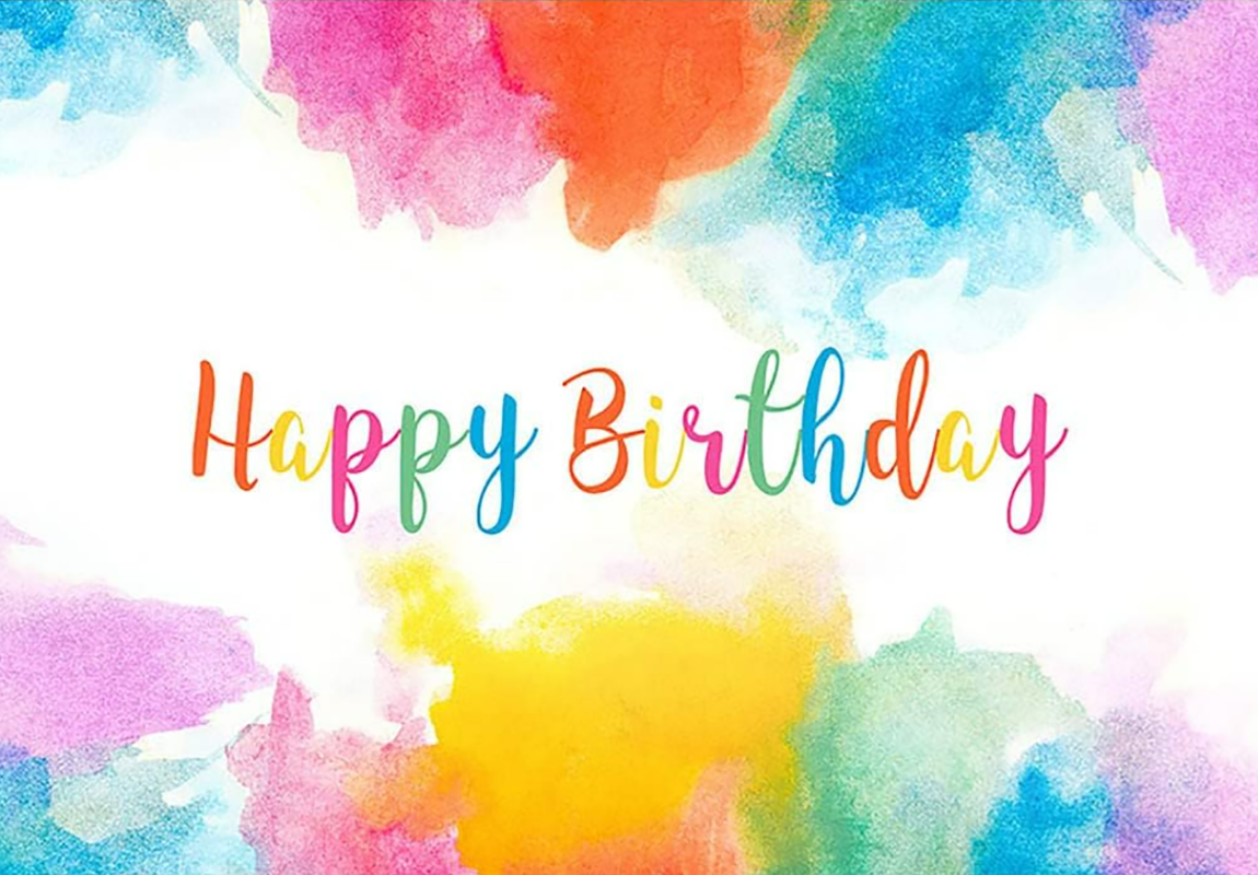 Let's Paint Theme Birthday Party Backdrop For Photography Colorful Mess ...