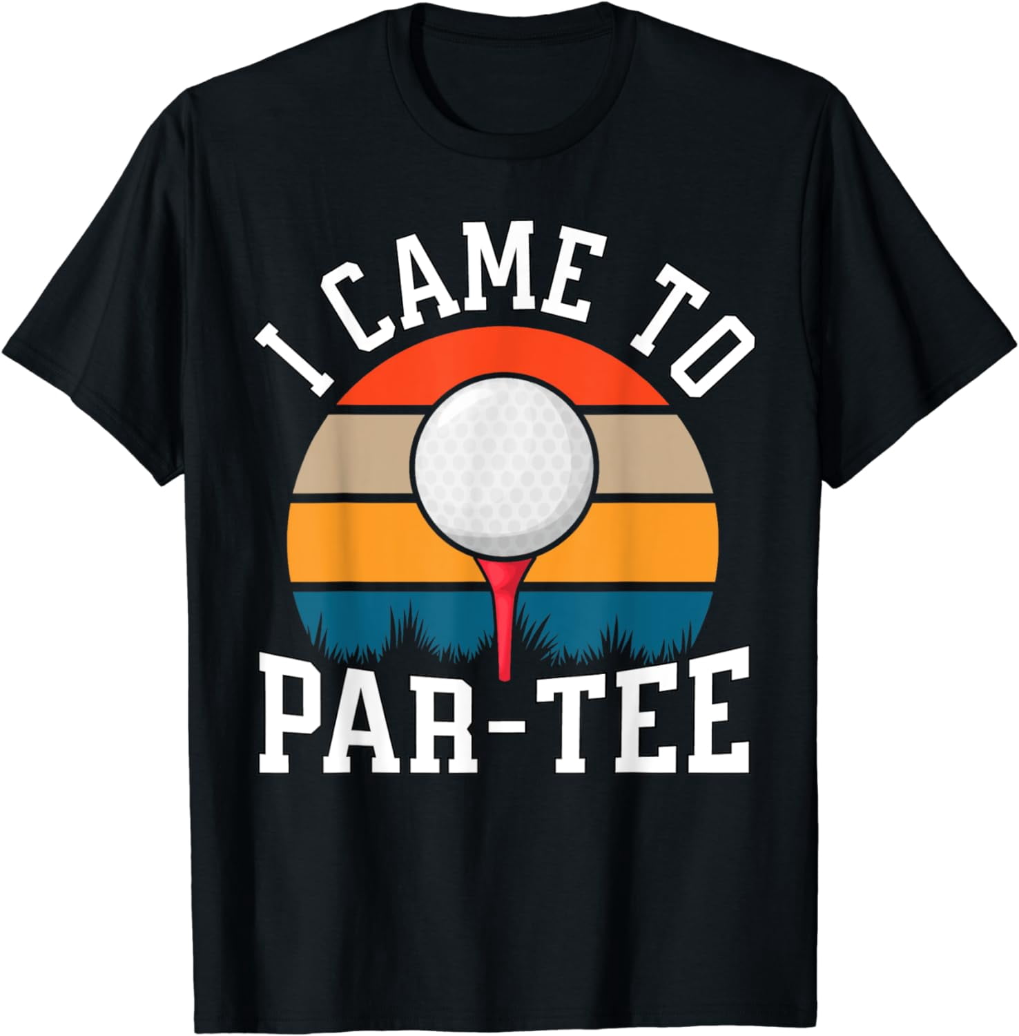 Let's Par Tee Partee Funny Golfing Retro Vintage Golfer T-Shirt ...