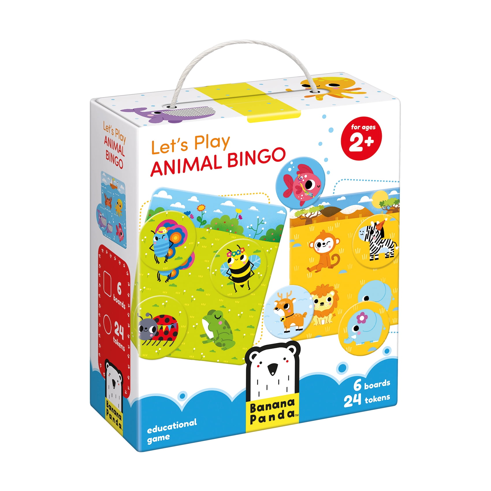 Banana Panda Animal Bingo Game for Kids - Match Animals to Habitats ...