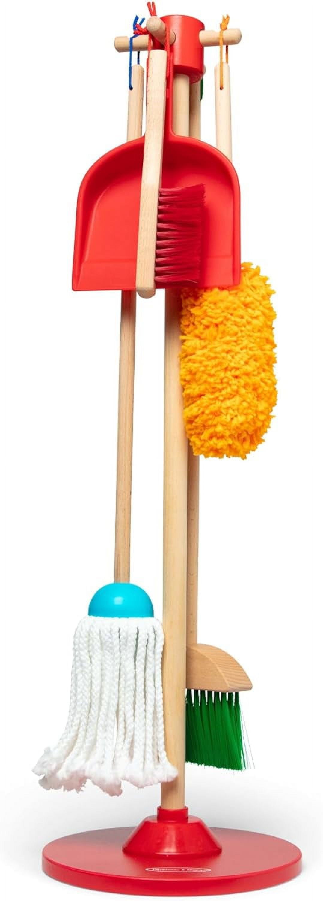 Let's Play Dusting! Sweep! Mop! 6-Piece Pretend Play Set - Toddler Toy ...
