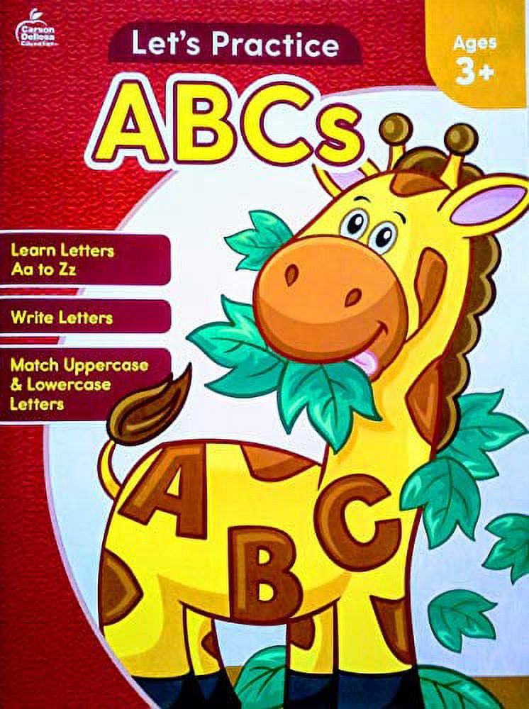 Pre-Owned Lets Practice ABCs Workbook Ages 3+ Paperback Carson Dellosa ...