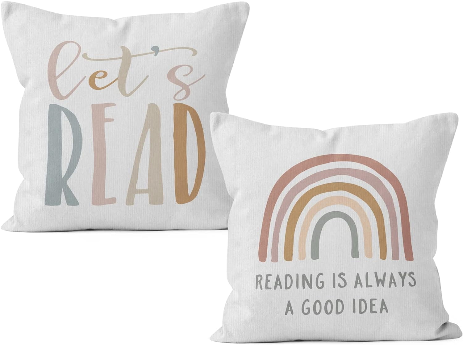 Let''s Read Reading Decorative Pillowcase Classroom Throw Pillows Cover ...