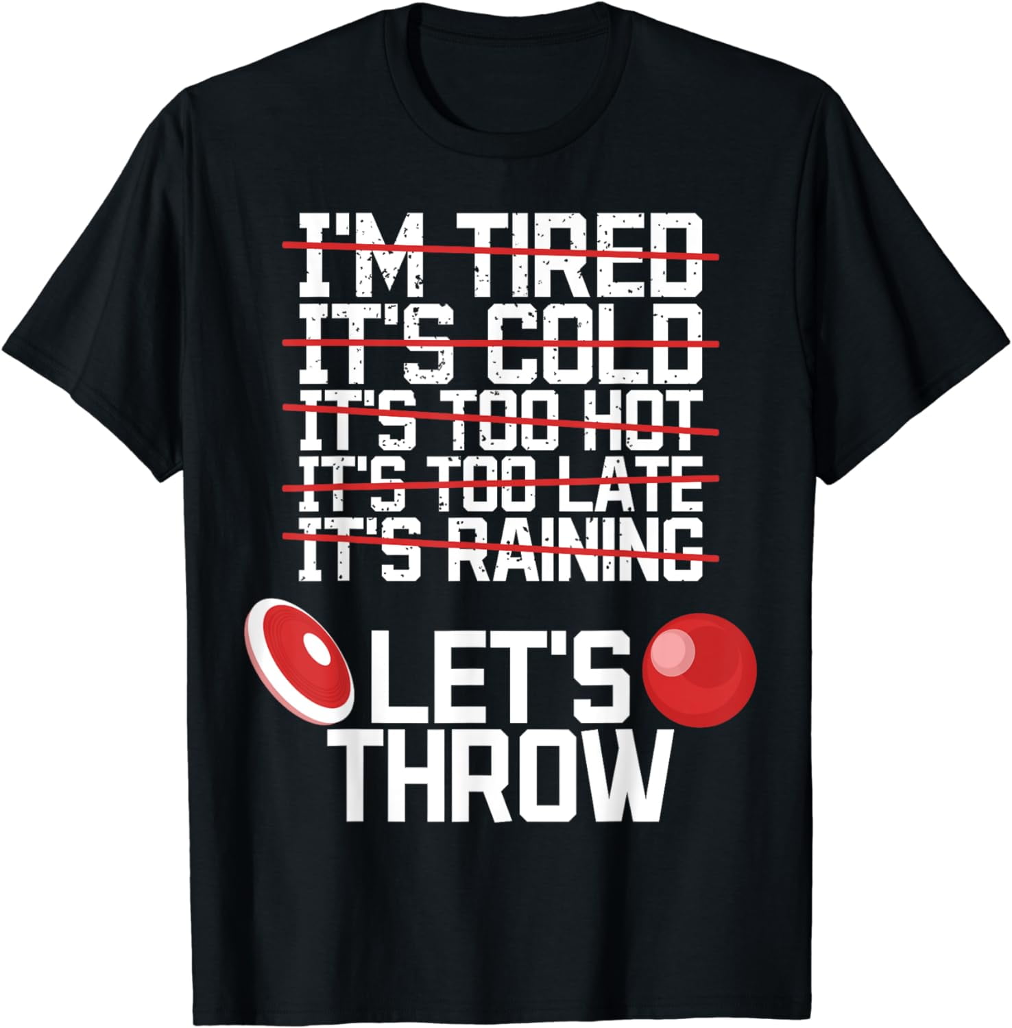 Let's Throw Shot Put Discus Throw Track And Field Athletes T-Shirt ...