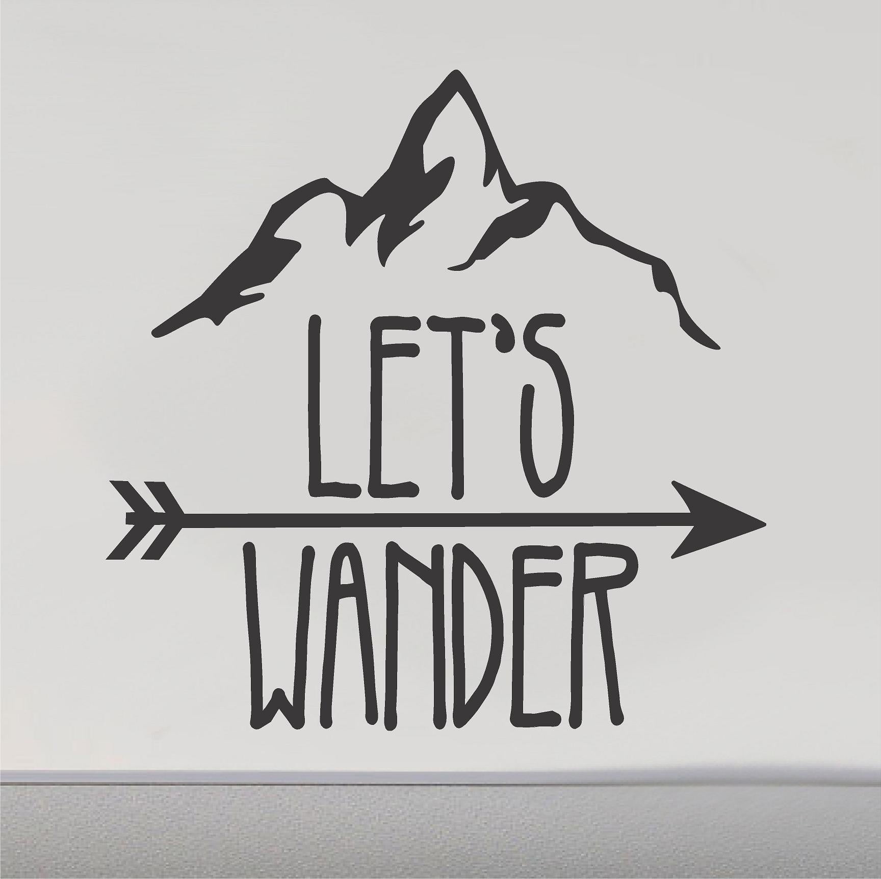 Let's Wander Decals RV Camper Van Door Stickers - Walmart.com