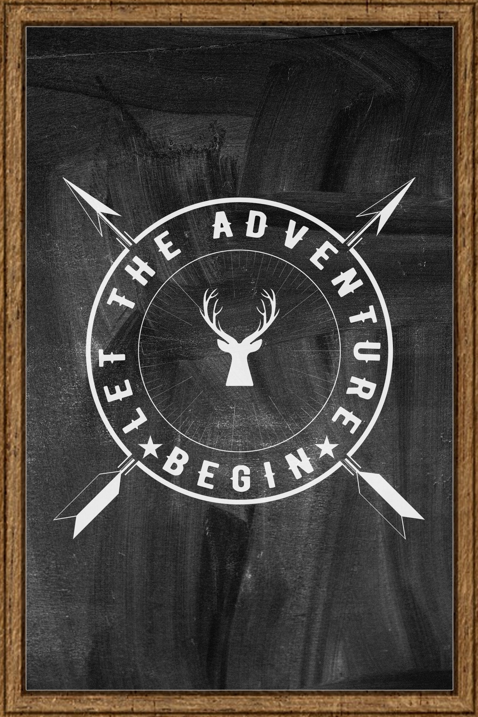 Let the Adventure Begin Deer Hunting Bow hunting Tin Sign Chalk Board ...