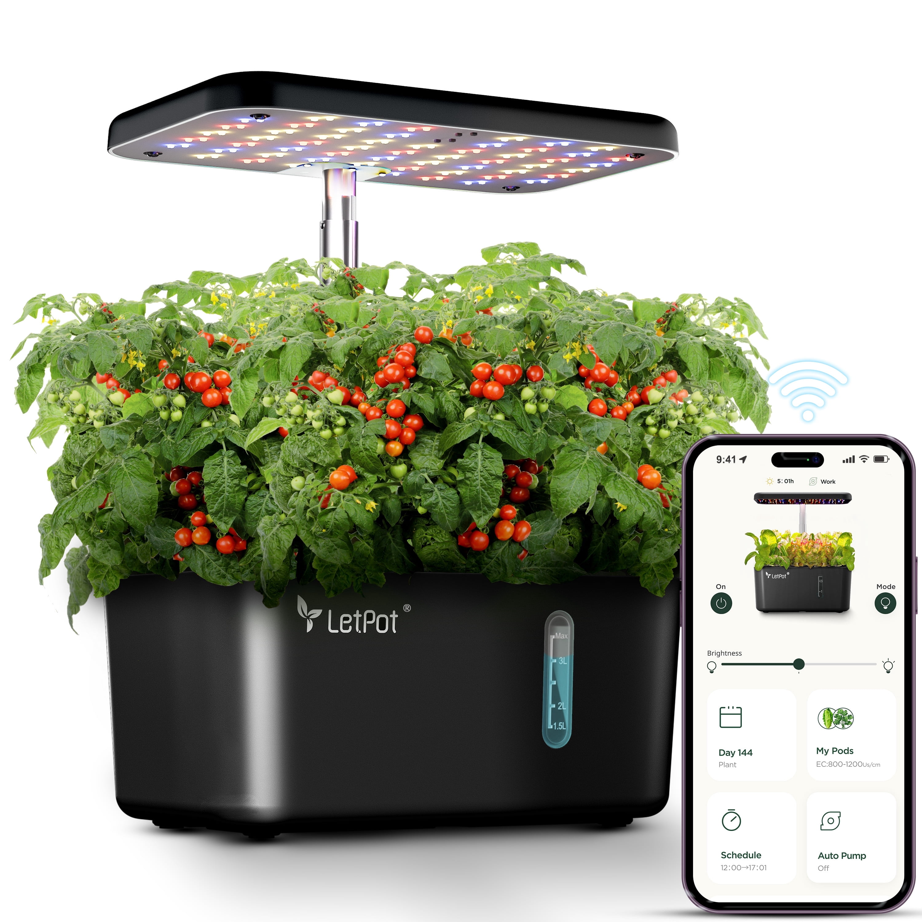 LetPot MINI 5-Pod Hydroponics System-Smart Indoor Garden Grow Kit for ...