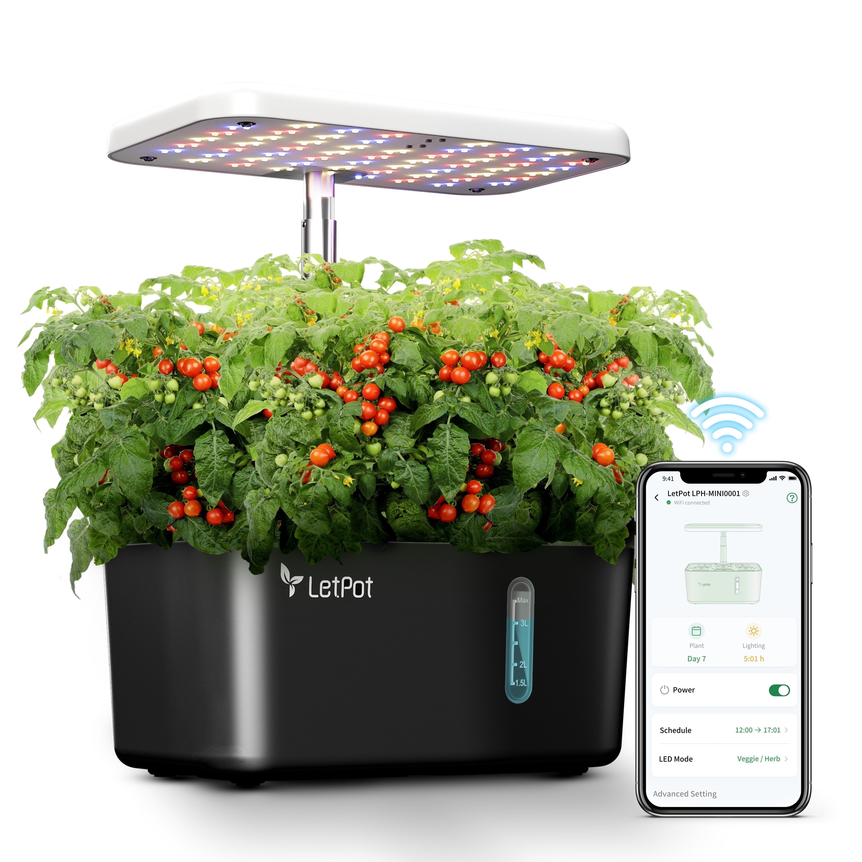 LetPot MINI 5-Pod Hydroponics System-Smart Indoor Garden Grow Kit for ...