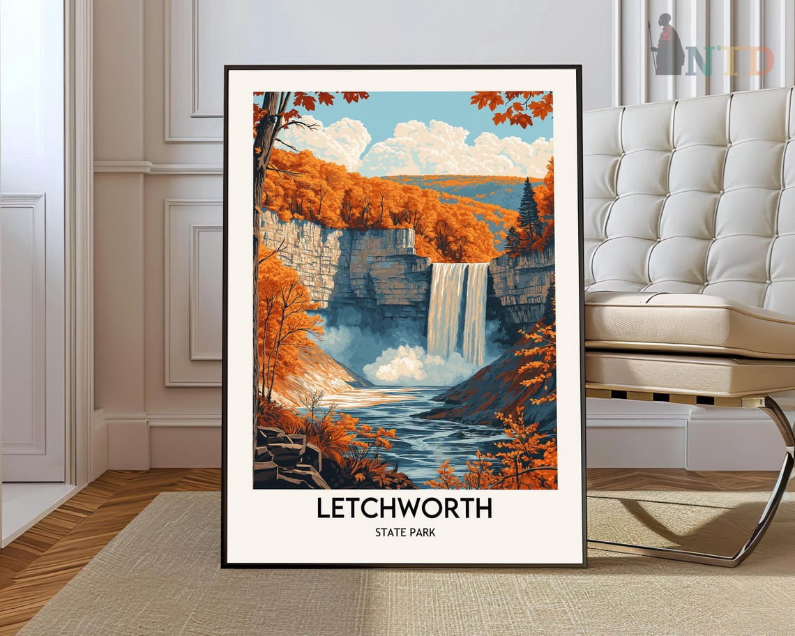 Letchworth State Park Print, Letchworth Wall Art, Letchworth Poster ...