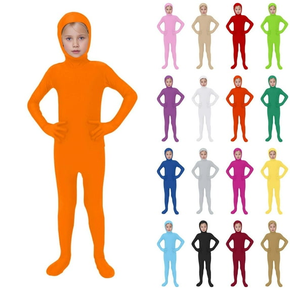 Letdown Kids |orax cos_tume Bodysuits Open Face Full Body Spandex ...