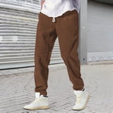 Letdown Men's Corduroy Waffle Knit Jogger Pants, Thickened Elastic ...