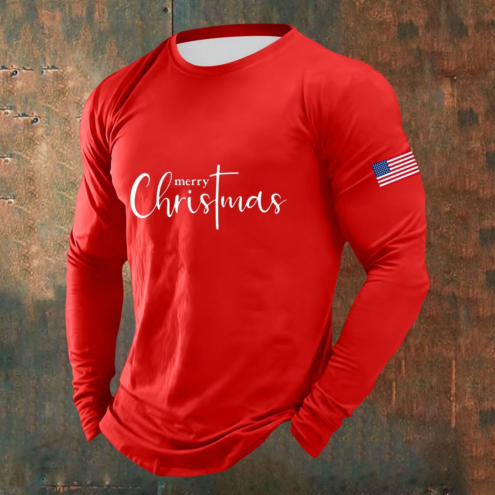 Letdown Mens Spring Shirt Long Sleeve Letter Print T-Shirt Fashion ...