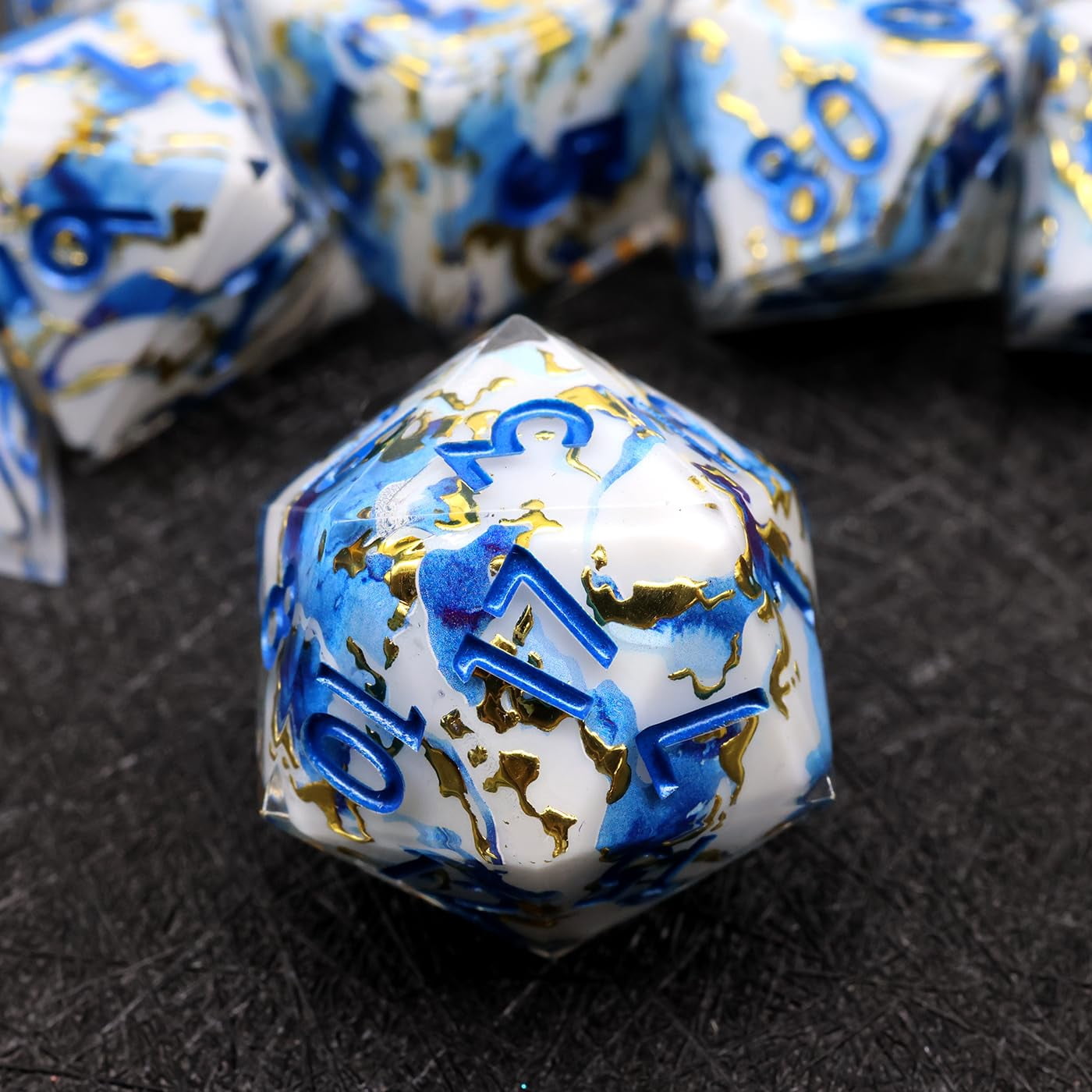 XENOLUX RPG Dice Handmade MMF7 Sharp Edge Dice for Board Games Role ...