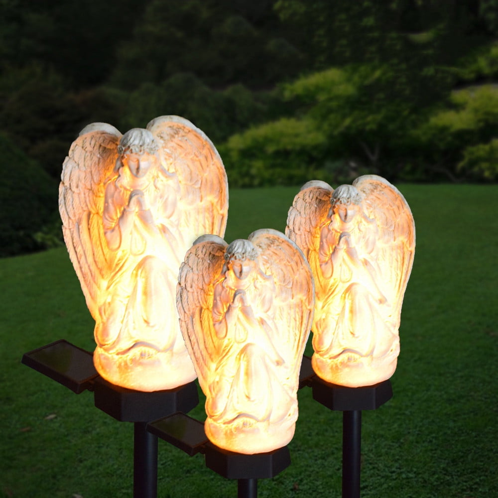 Letfool Garden Solar Led Angel Solar Light Outdoor Garden Eternal Light ...