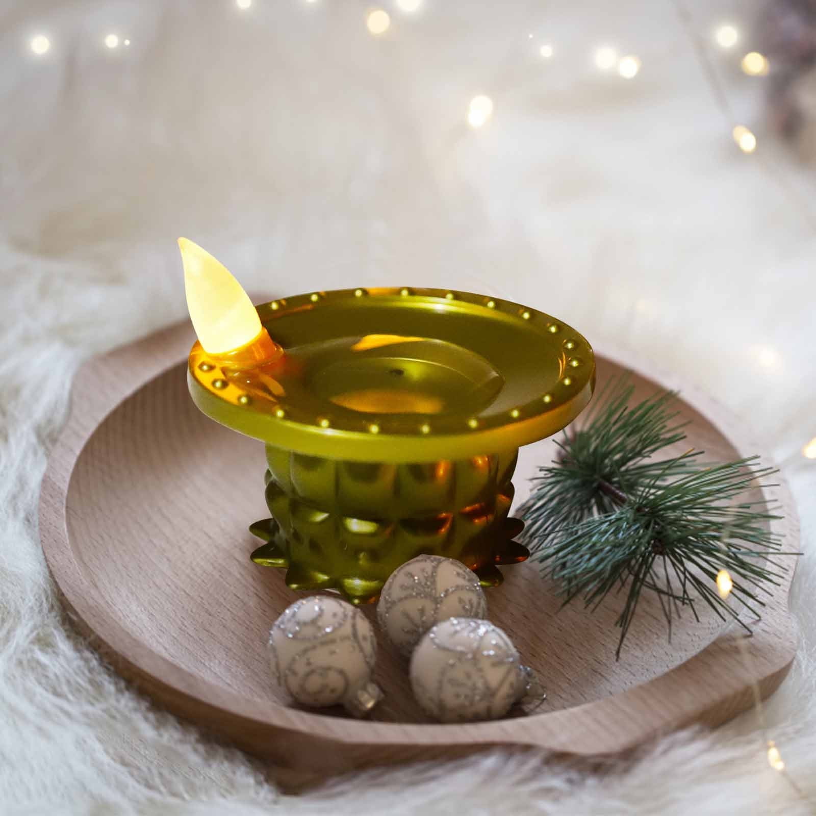 Letfool Led Candle Light Indian Small Oil Lamp Floating Water Candle ...