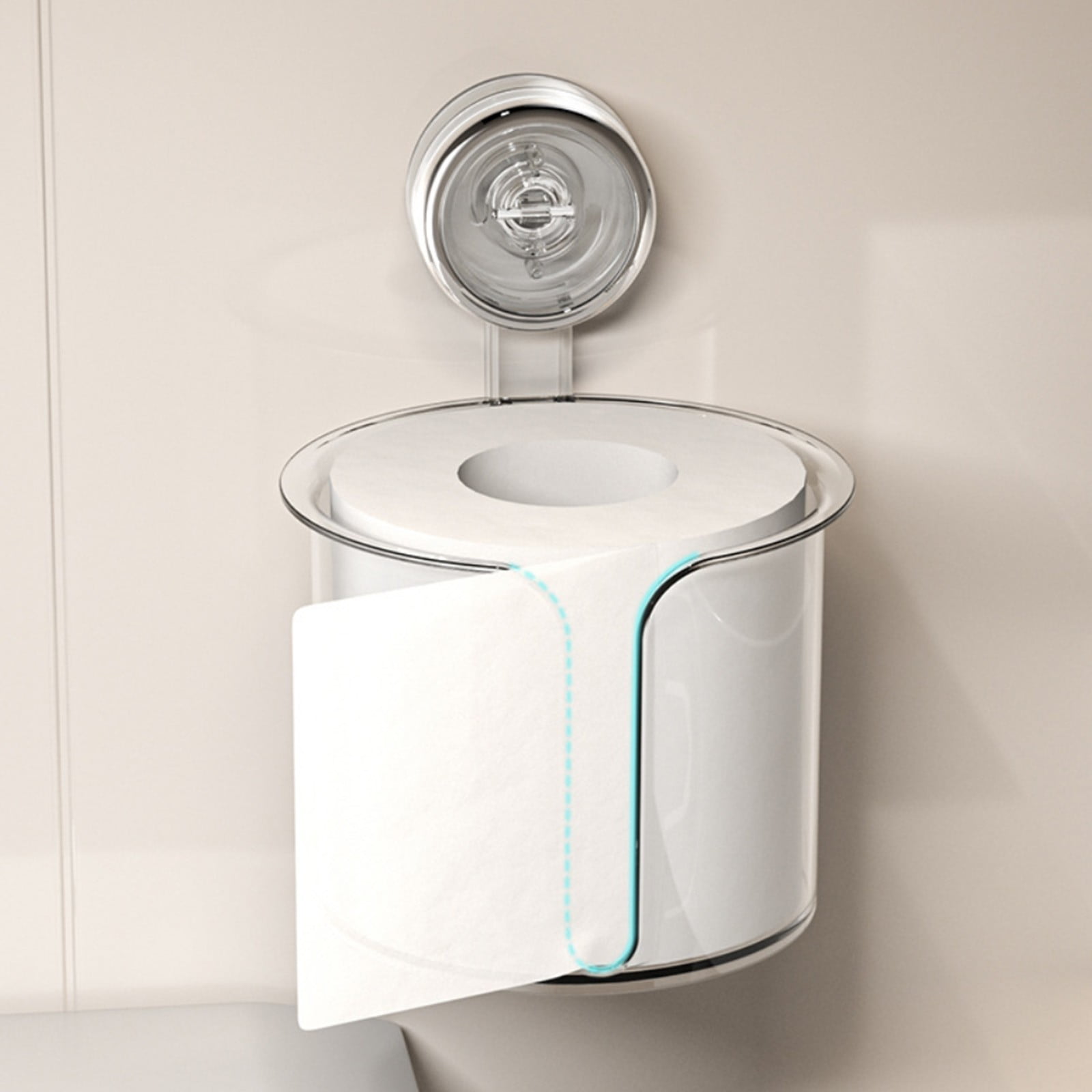 Letfool Suction Cup Paper Holder, Powerful Vacuum Suction Cup Toilet ...