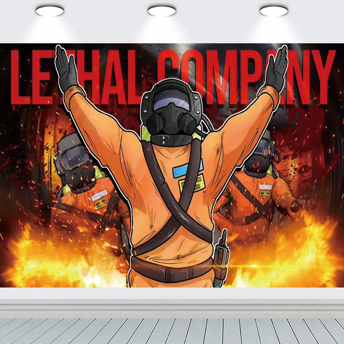 Lethal Company Backdrop Banner Party Supplies Poster Movie Theme ...