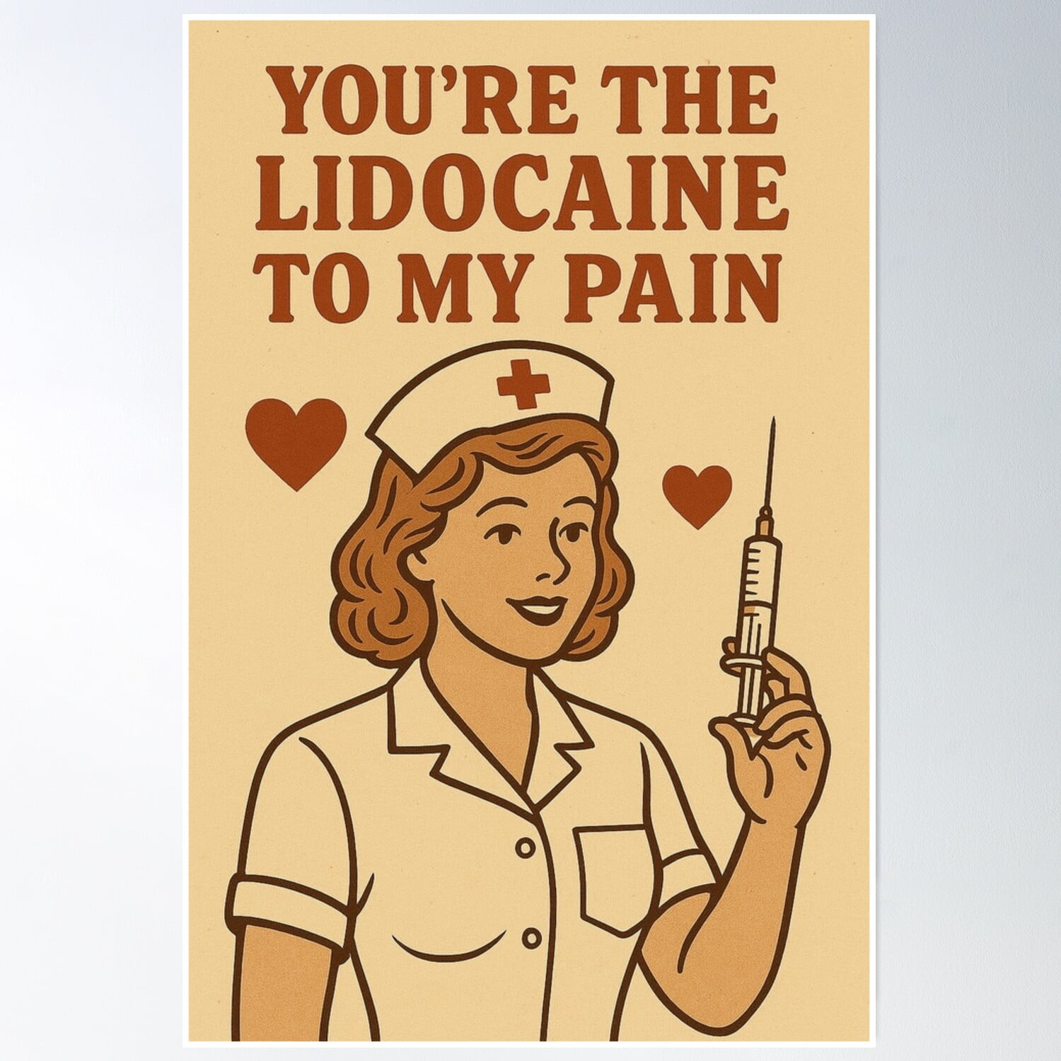 Lethal Love Nurse Poster Wall Art, Modern Wall Decor, 24x36 UNFRAMED ...