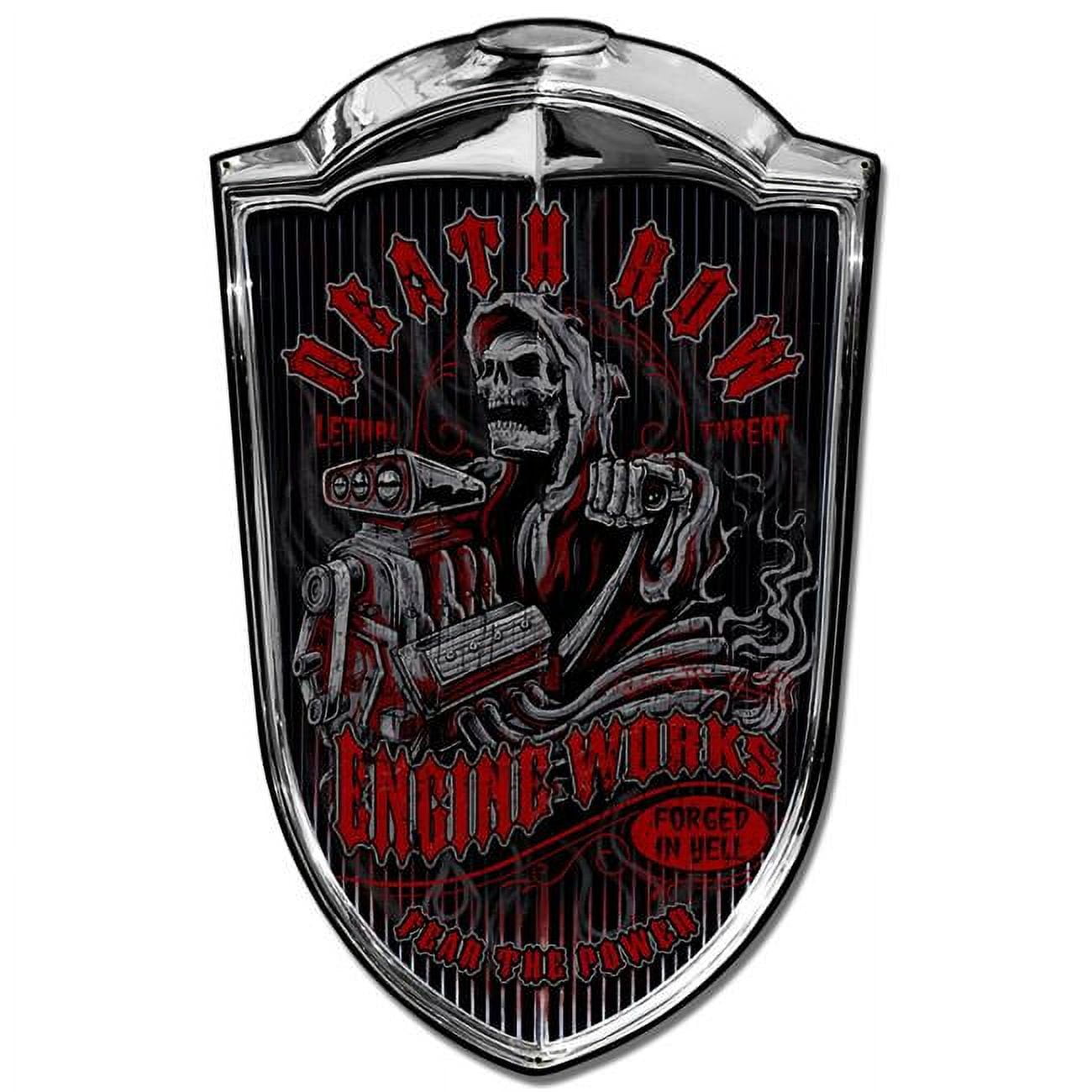 Lethal Threat LETH172 24 x 36 in. Grill Death Row Satin Plasma Metal ...