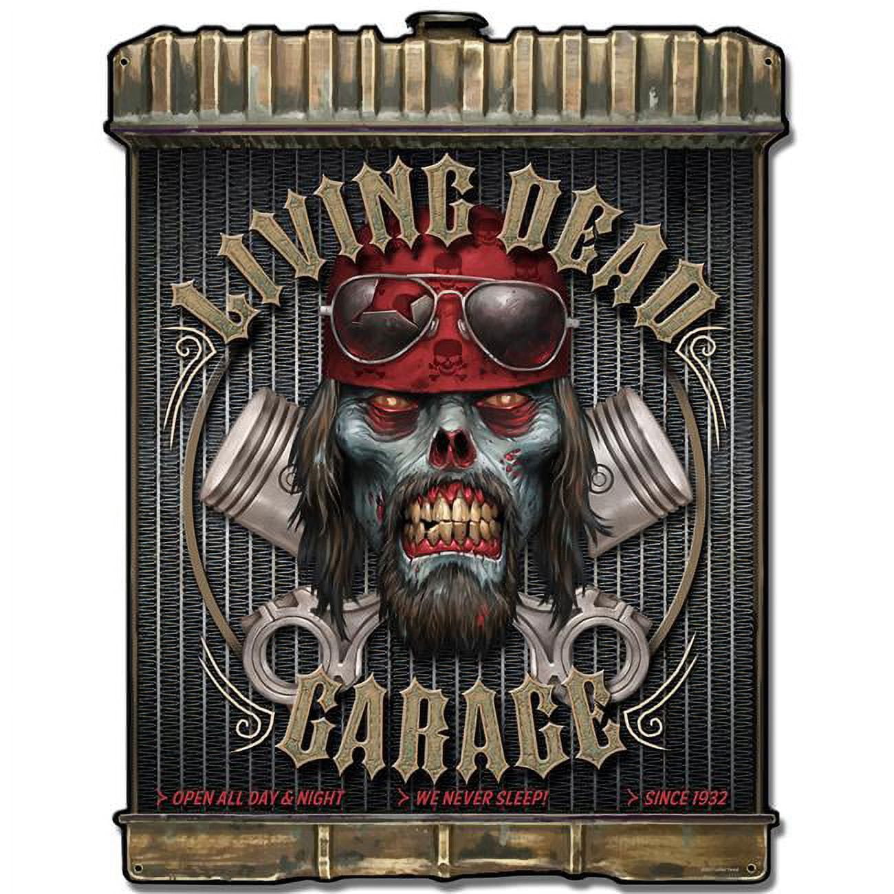 Lethal Threat LETH181 24 x 32 in. Radiator Zombie Satin Plasma Metal ...