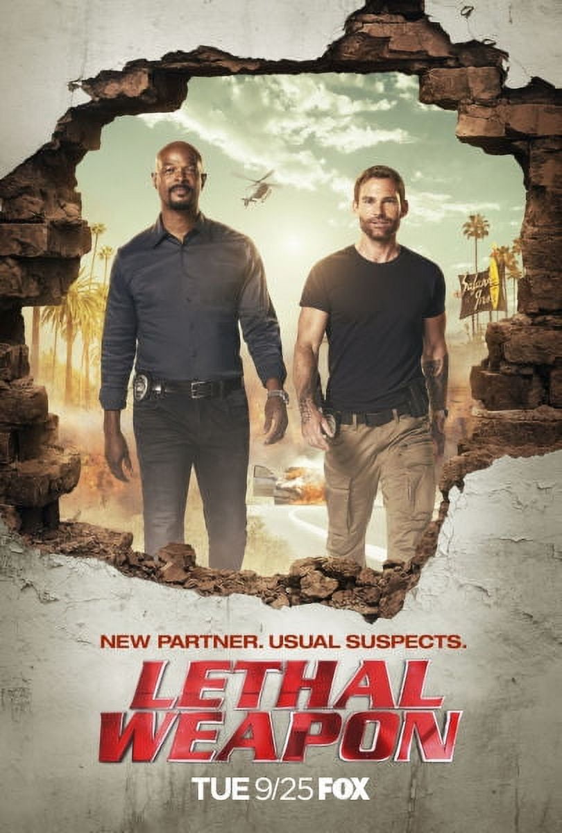 Lethal Weapon Tv Poster 24in X 36in Art Poster 24x36 Multi Color Square