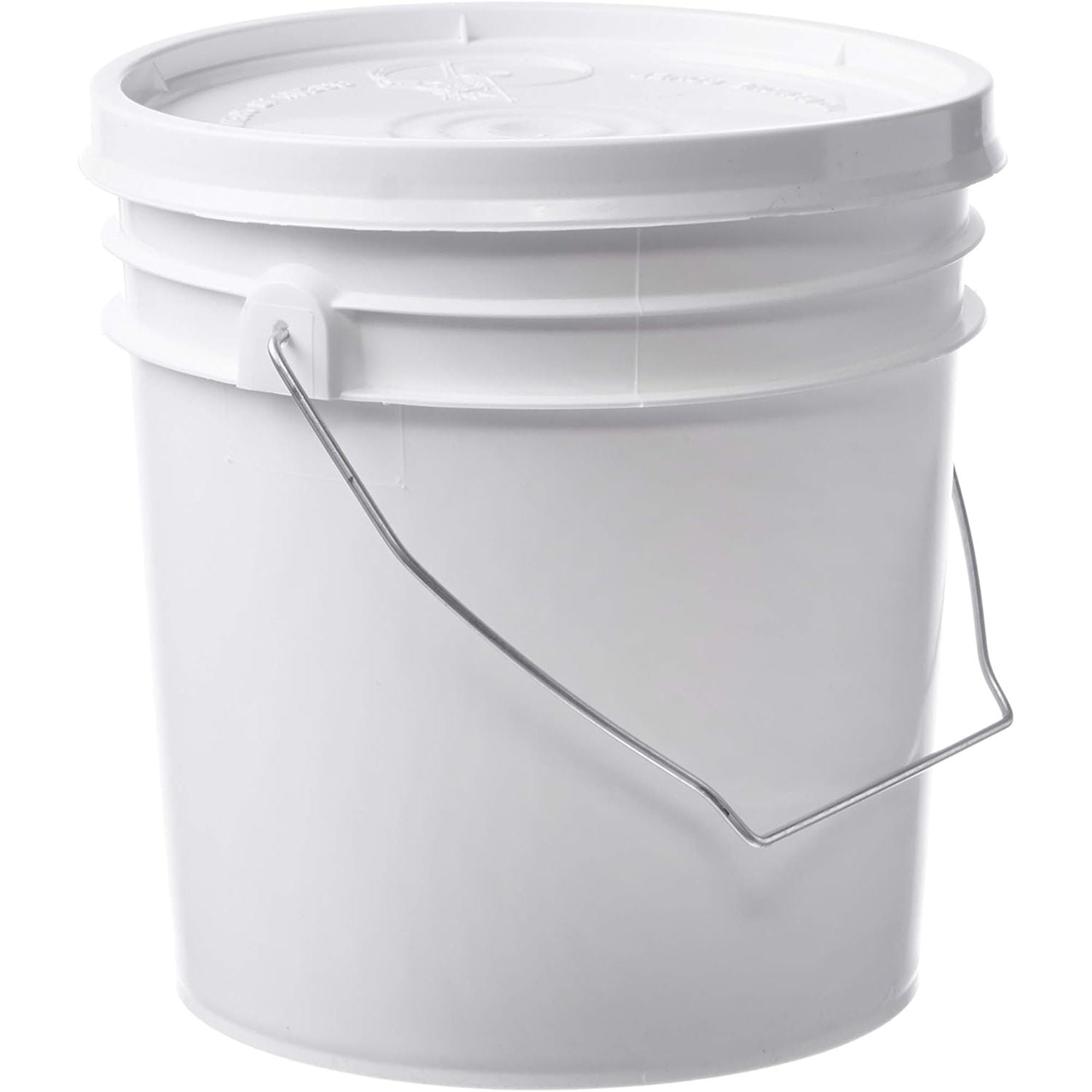 Letica 1 Gallon Bucket with Lid, HDPE, 6 Pack (White) - Walmart.com