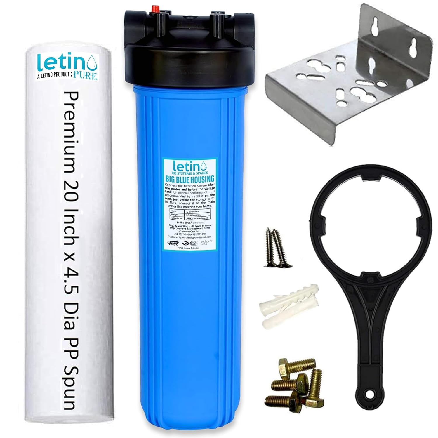 Letino Whole House Water Filter Sediment Filter System Tank Water ...