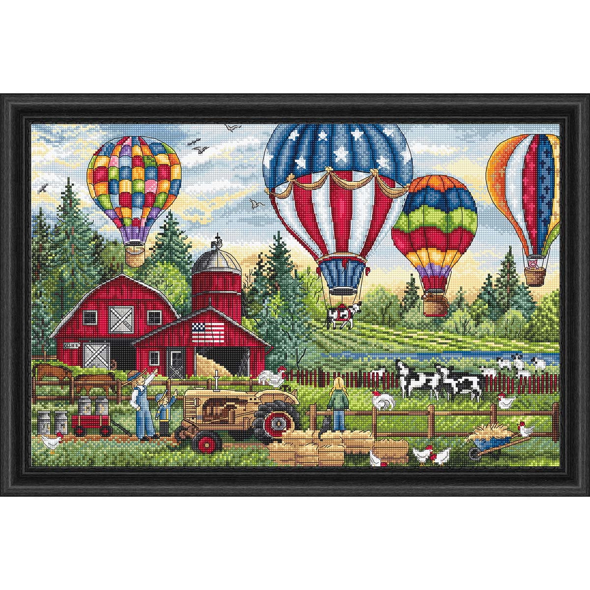 Letistitch Up Up & Away Kit & Frame Counted Cross-Stitch - Walmart.com