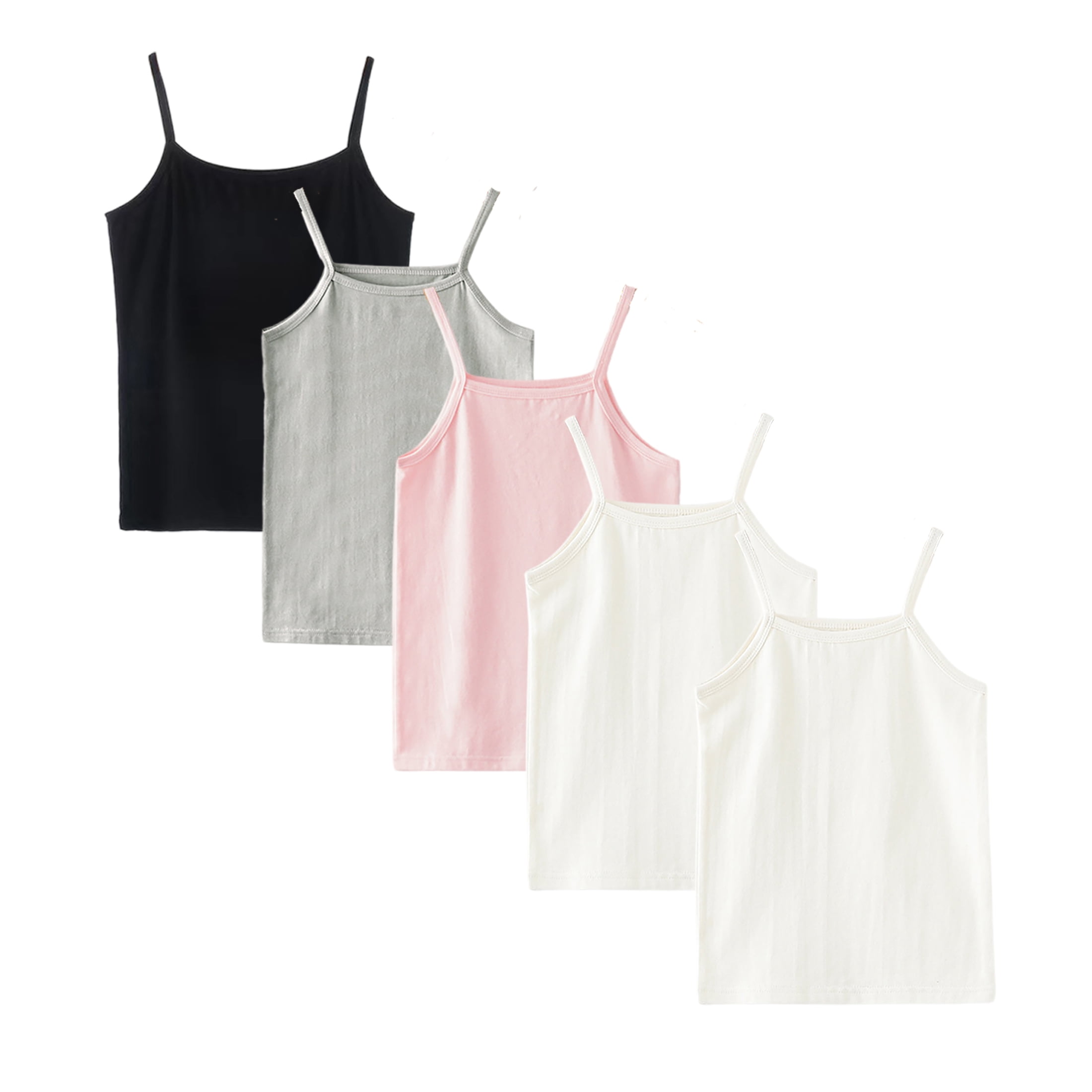 Letoileite 2-8 Years Little Girls Tagless Cami Cotton Camisole ...