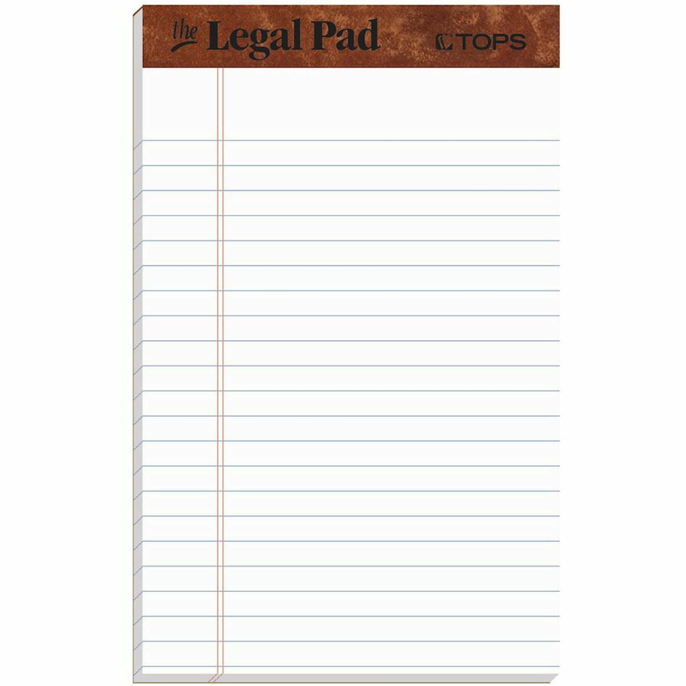 Letr - Trim Perforation Jr. Legal Ruled Pads - Jr.Legal - Walmart.com
