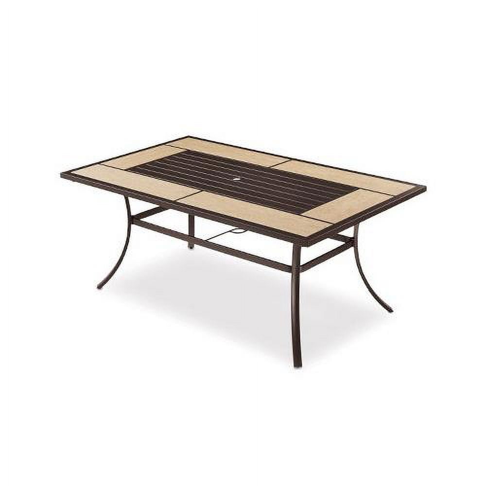 Letright Industrial 724.017.003 Concord Slat-Top Dining Table, Ceramic ...
