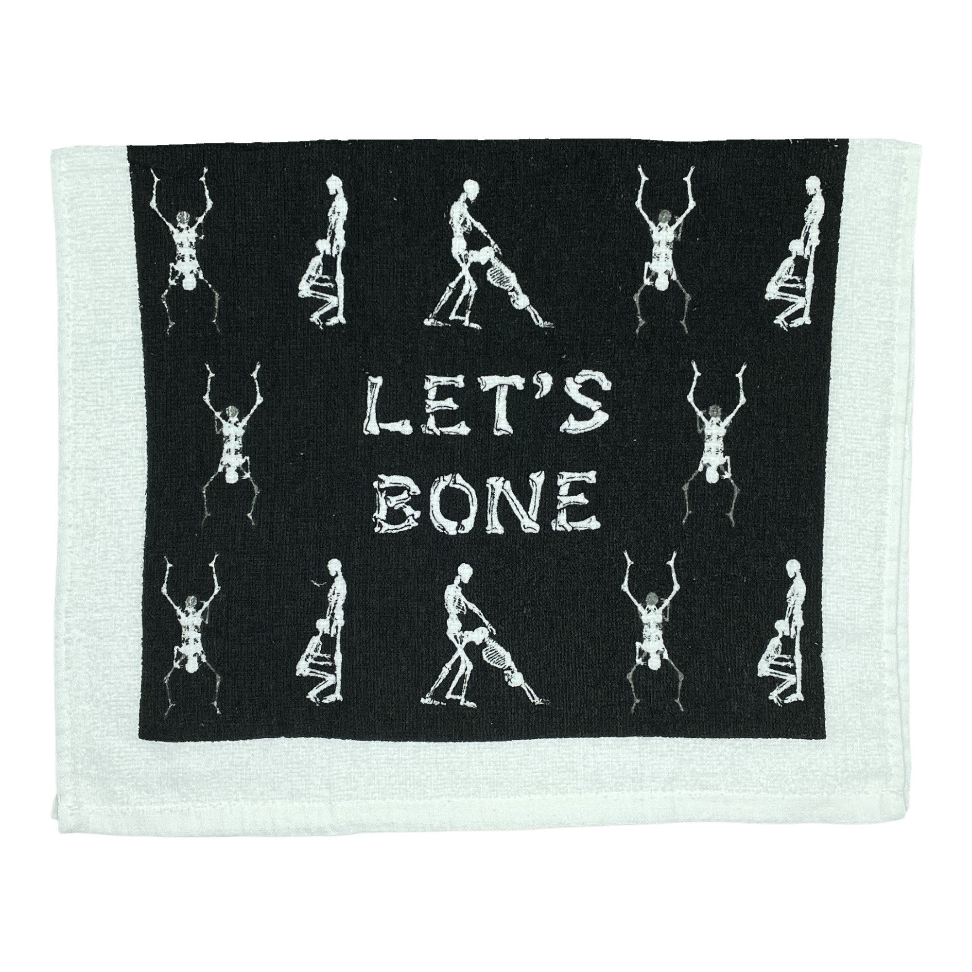 Lets Bone Funny Skeleton Intercourse Tea Towel - Walmart.com