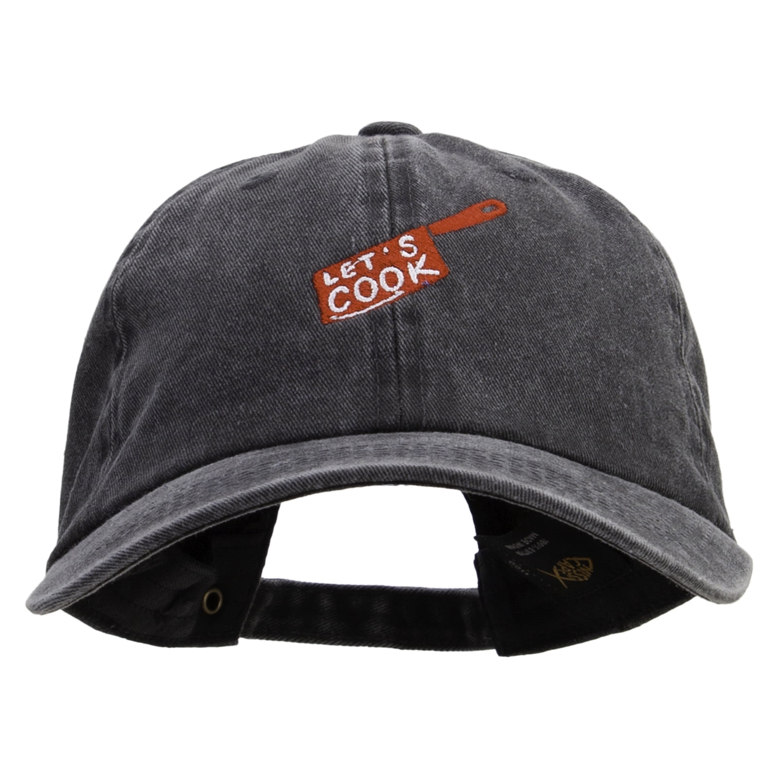 Lets Cook Embroidered Cotton Twill Premium Pigment Dyed Cap - Black ...
