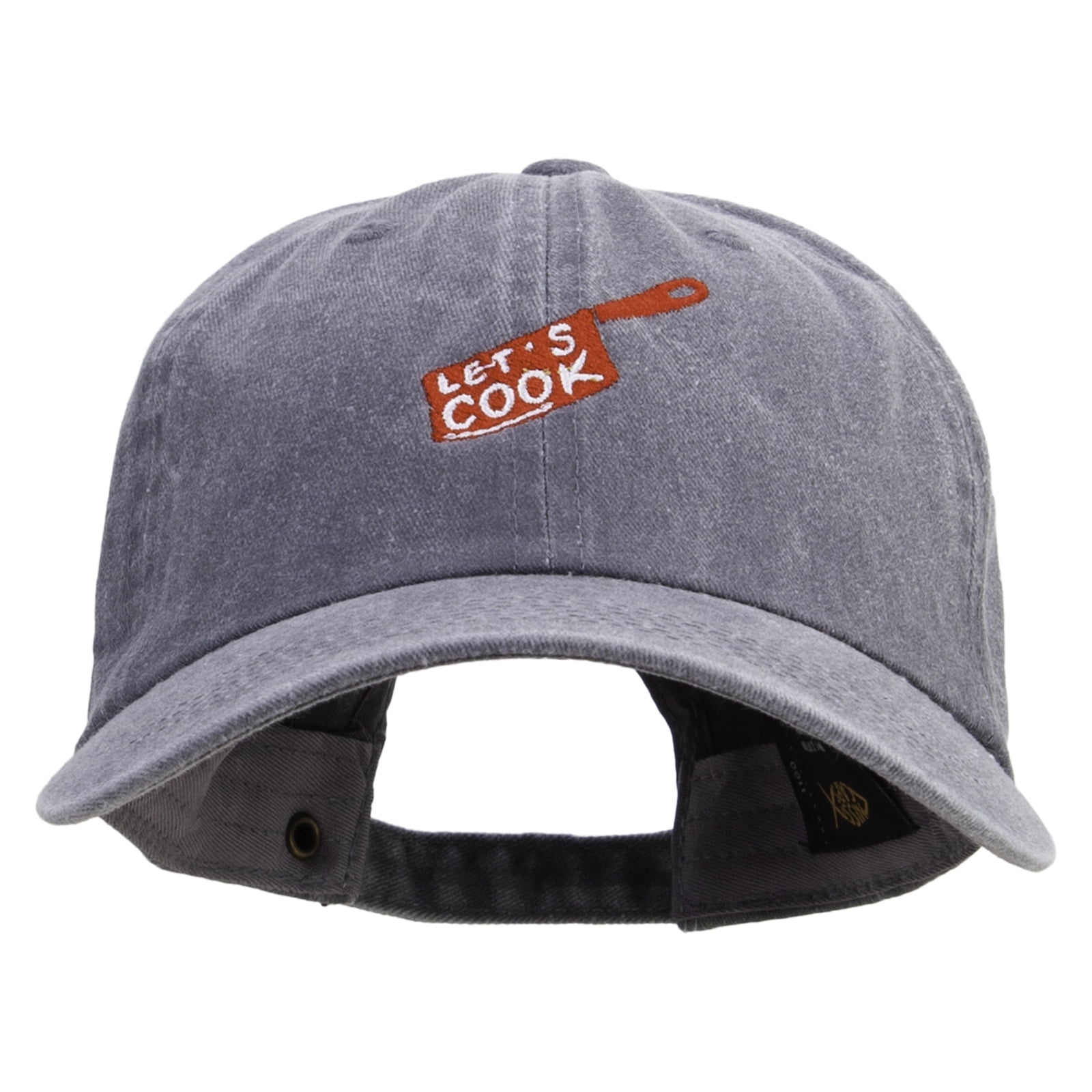 Lets Cook Embroidered Cotton Twill Premium Pigment Dyed Cap - Grey OSFM ...