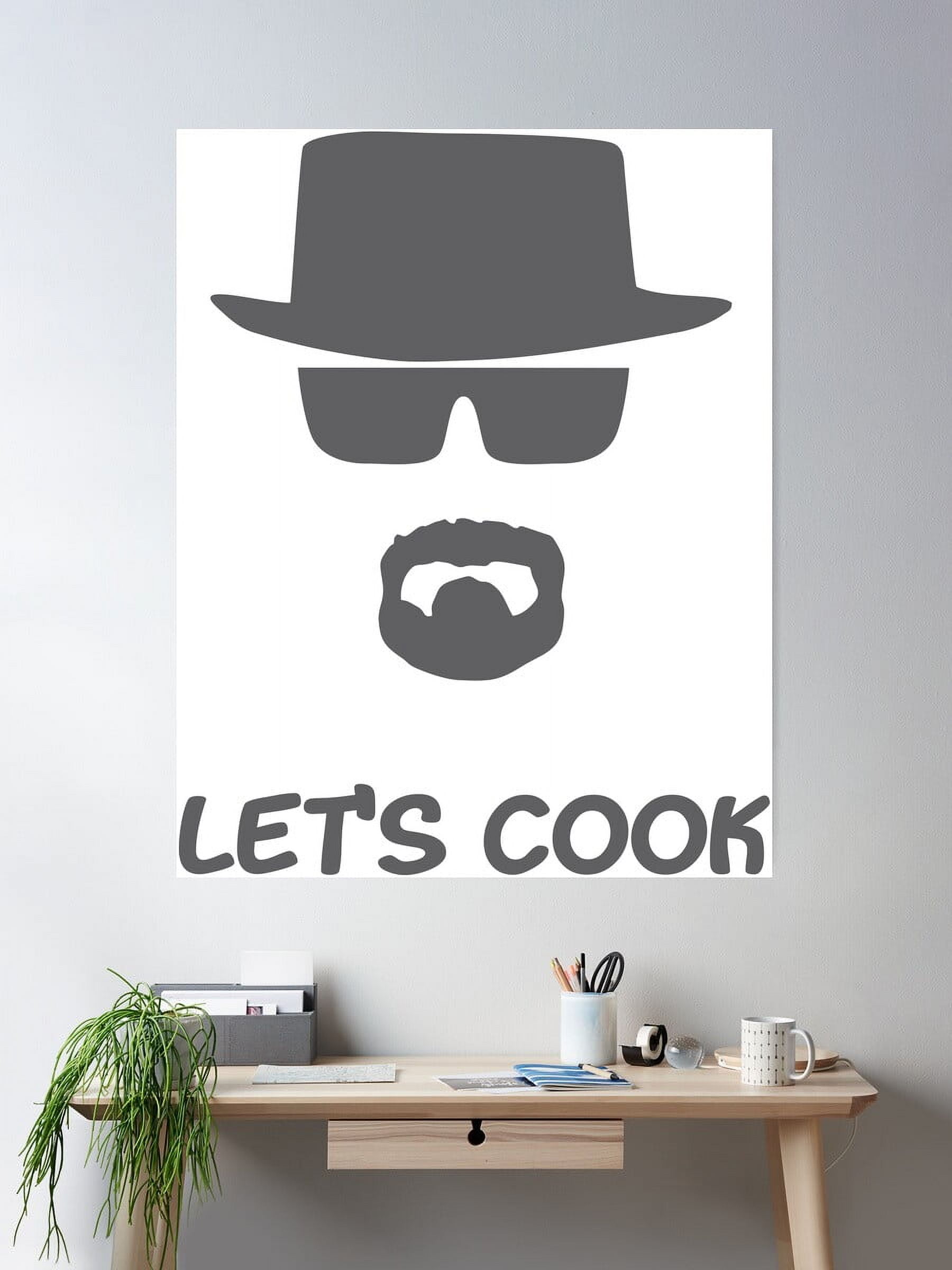 Lets Cook Poster Wall Art, Modern Wall Decor For Living Room Bedroom ...