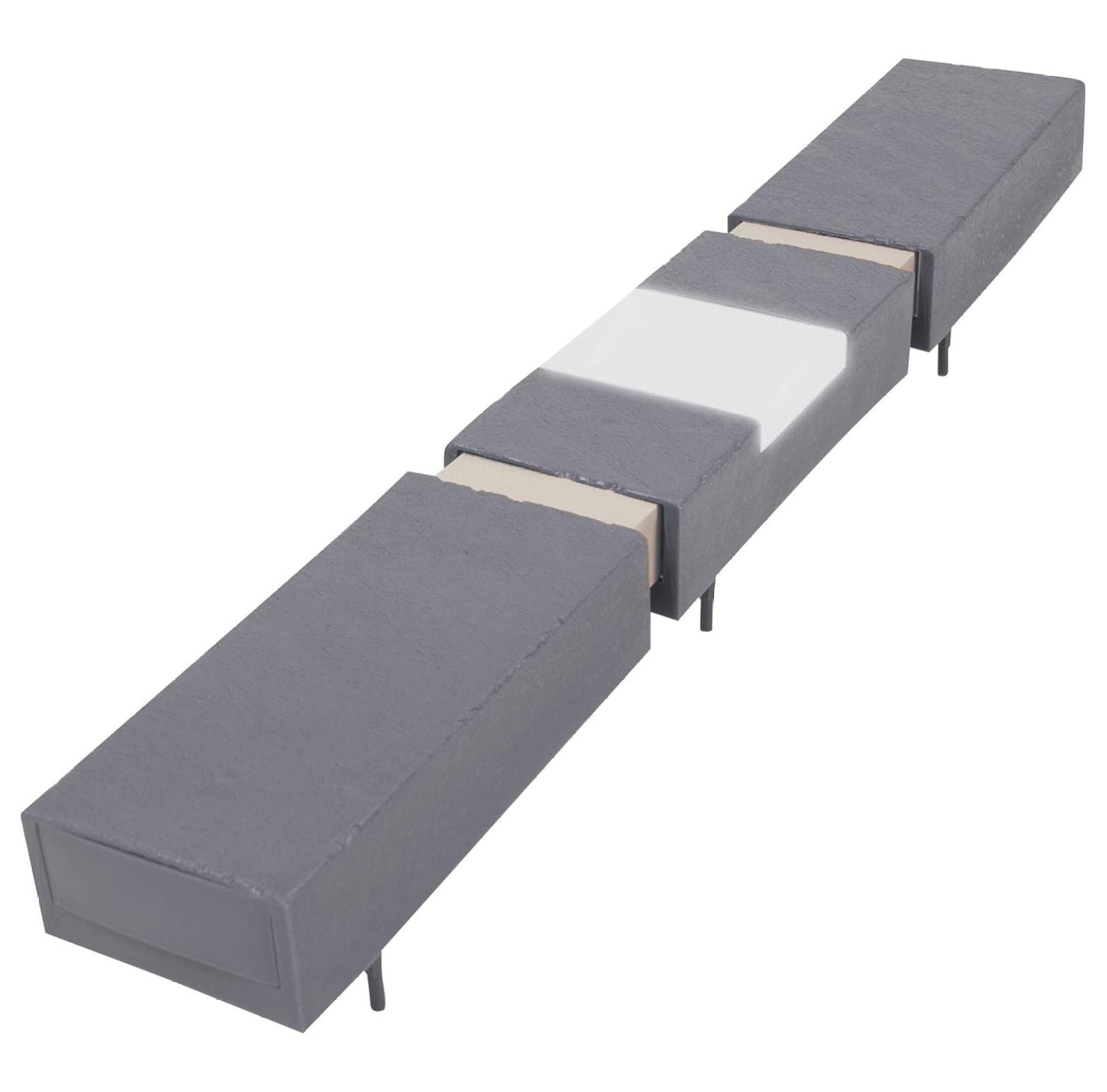 Lets Edge It! Solar Brick Edging - 20ft Terra Cotta Kit w/ Lights Gray ...