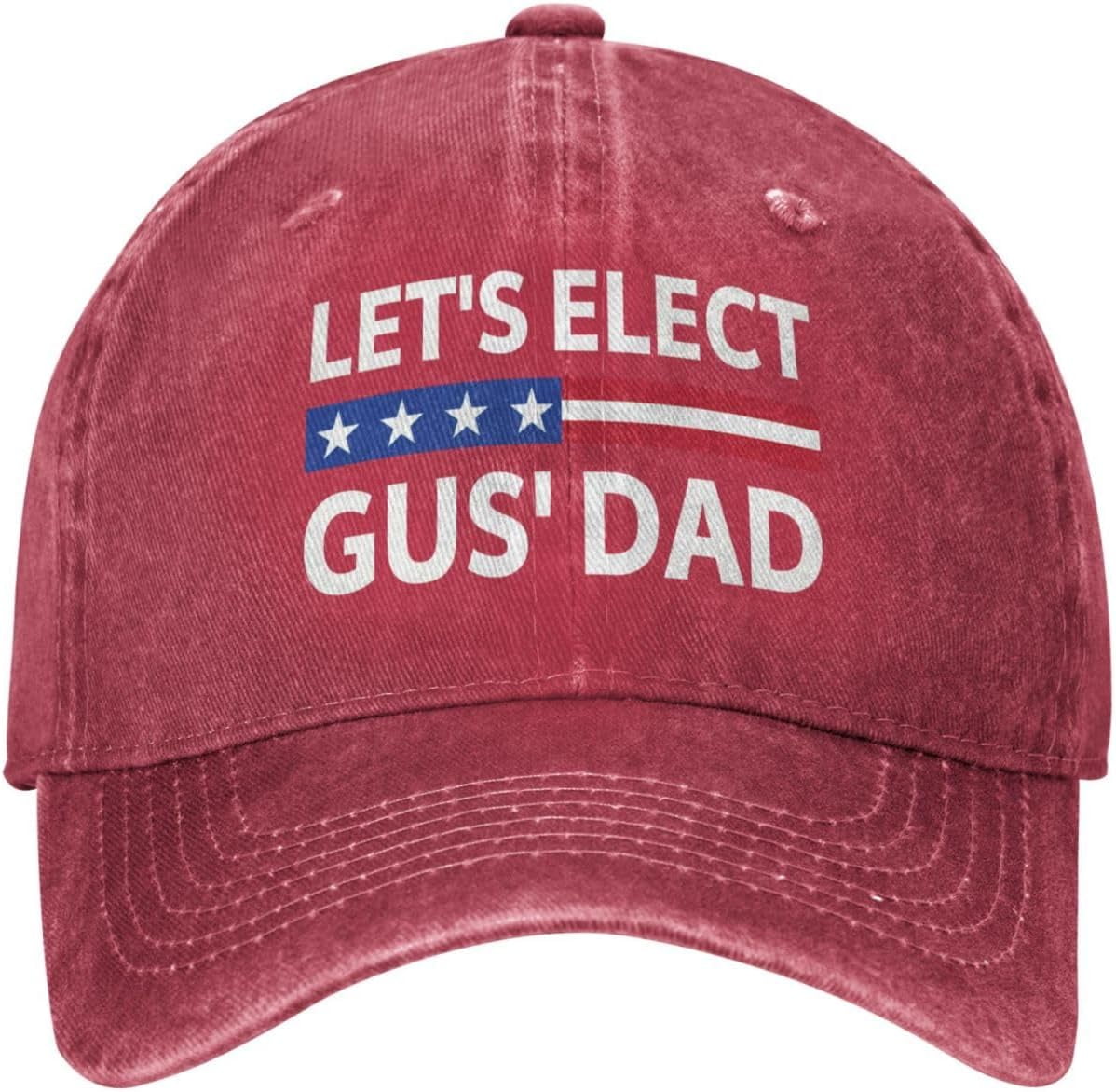 Lets Elect Gus' Dad for Harris Walz 2024 Election Hats Vintage Lets ...