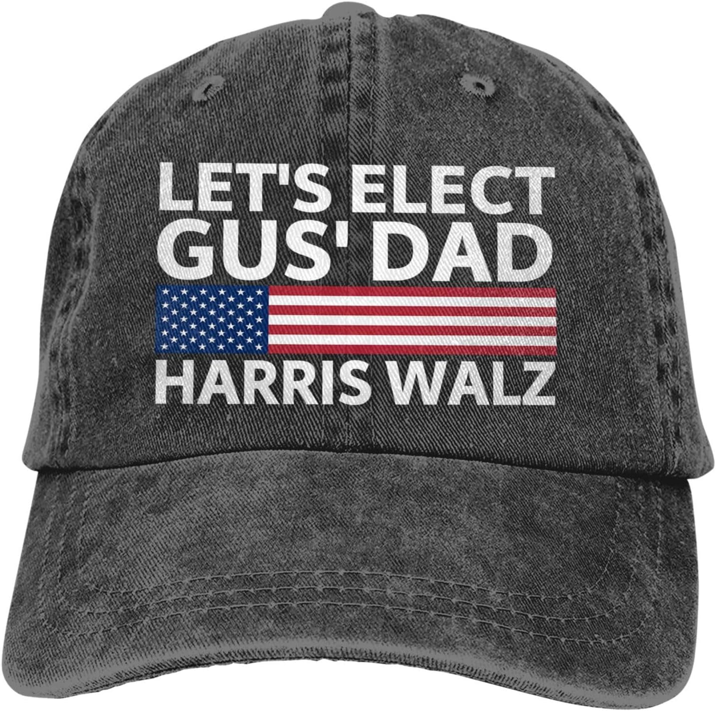 Lets Elect Gus' Dad for Harris Walz 2024 Election Hats Vintage Washed ...