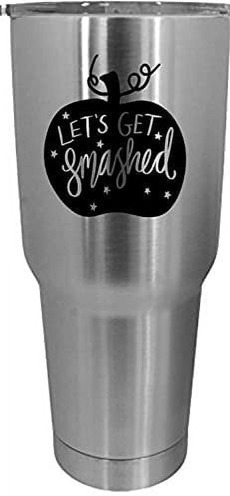 Lets Get Smashed Happy Halloween Etched 30oz Stainless Steel Tumbler ...