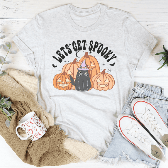 Lets Get Spooky Tee Ash S Peachy Sunday T-Shirt - Walmart.com