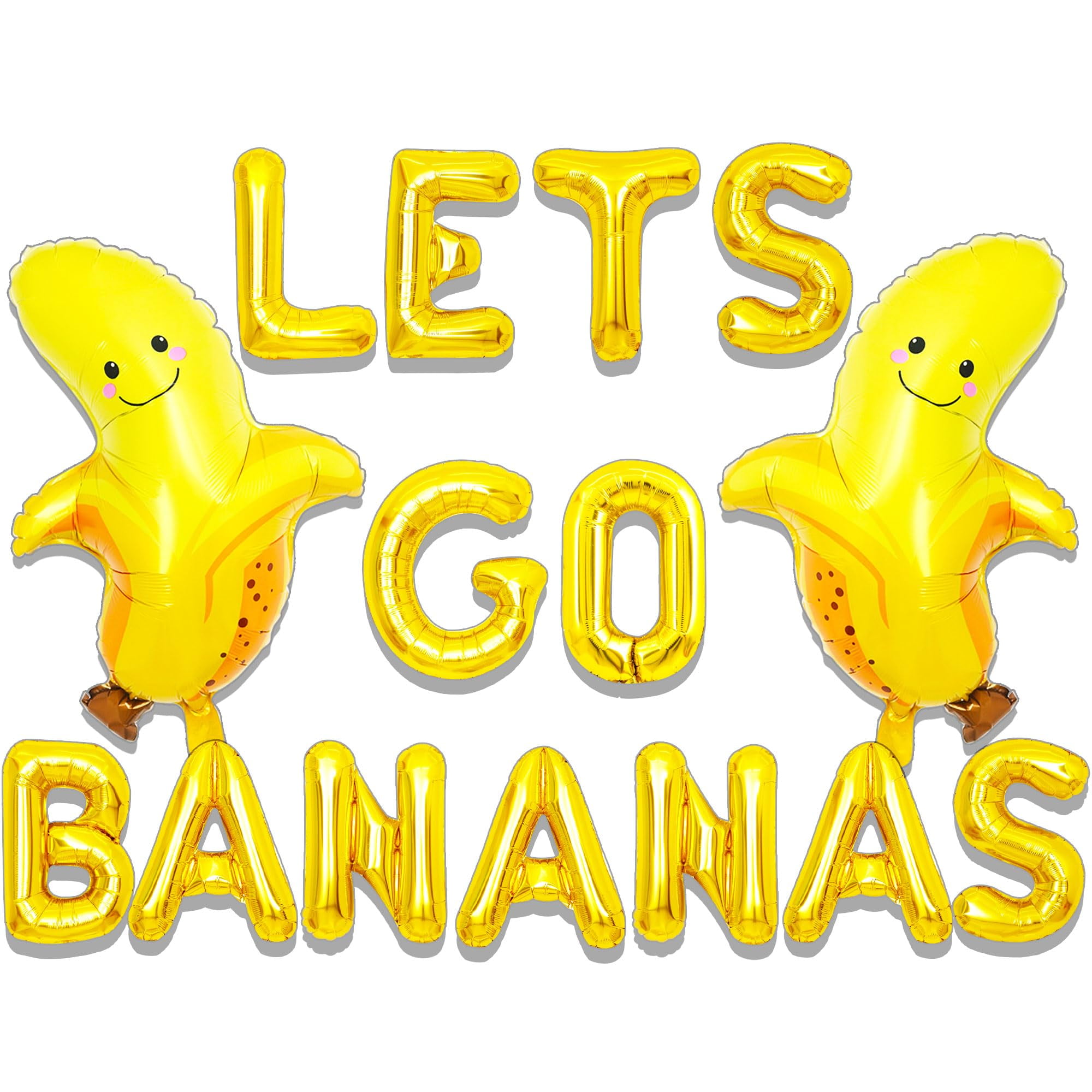 Lets Go Bananas Balloons Lets Go Bananas Birthday Decoration Lets Go ...