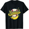 Lets Go Bananas Banana Playing Baseball Baseball Player Gift T-Shirt ...
