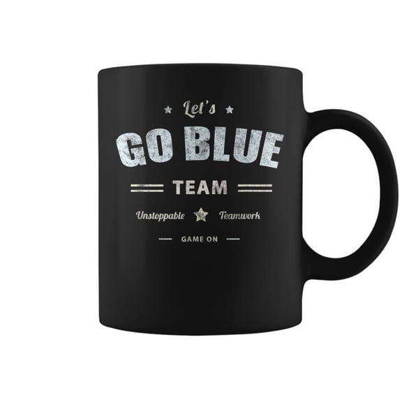 Lets Go Blue War Game Team Competition Summer Camp Coffee Mugs ...
