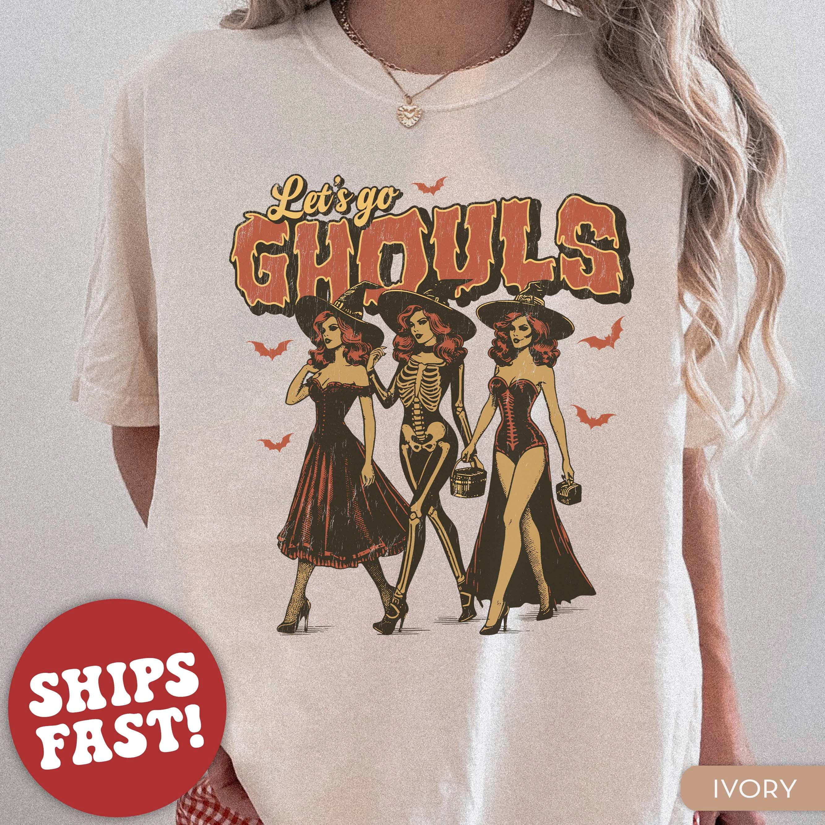 Lets Go Ghouls, Halloween T Shirt, Witch Shirt, Spooky Season Tee ...