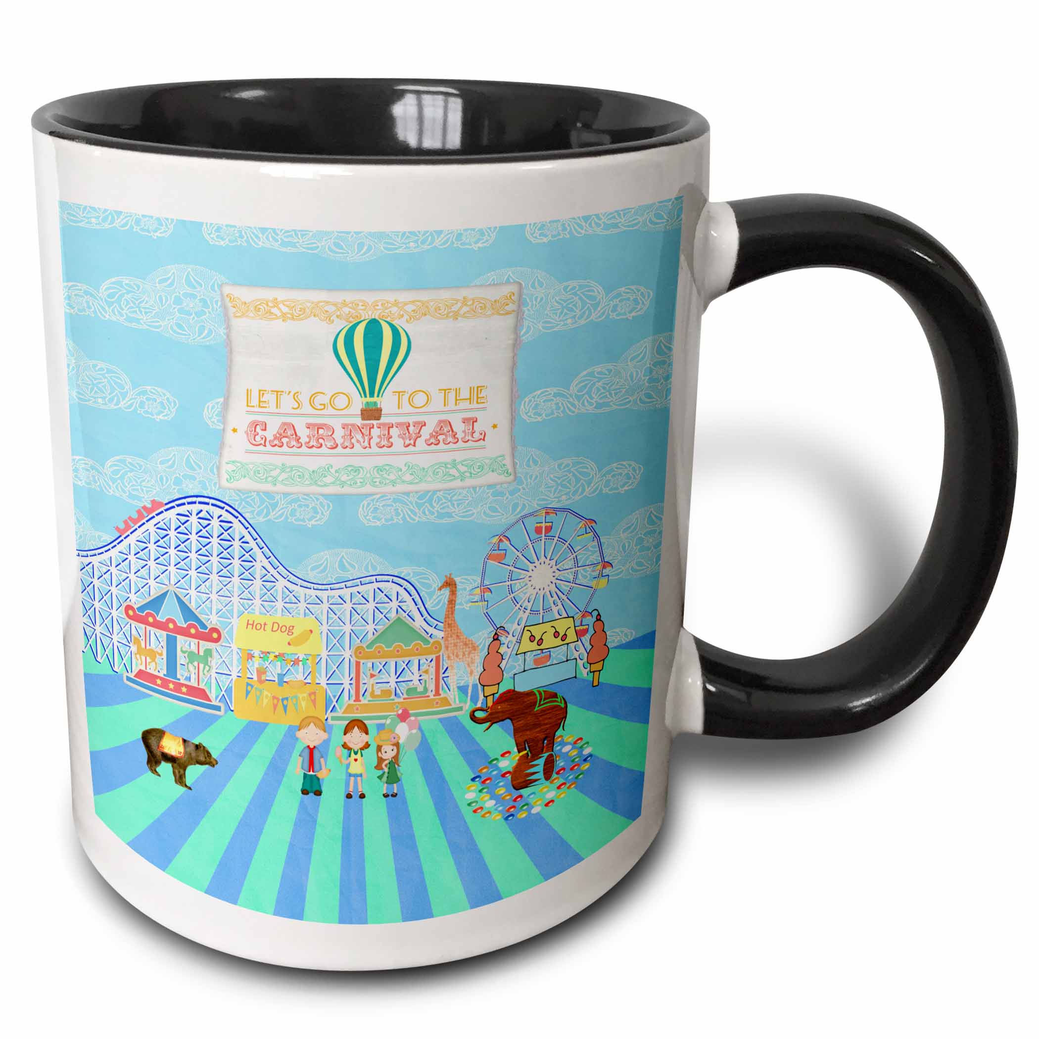 Lets Go to the Carnival, Roller Coaster, Ferris Wheel, Elephant, Bear ...