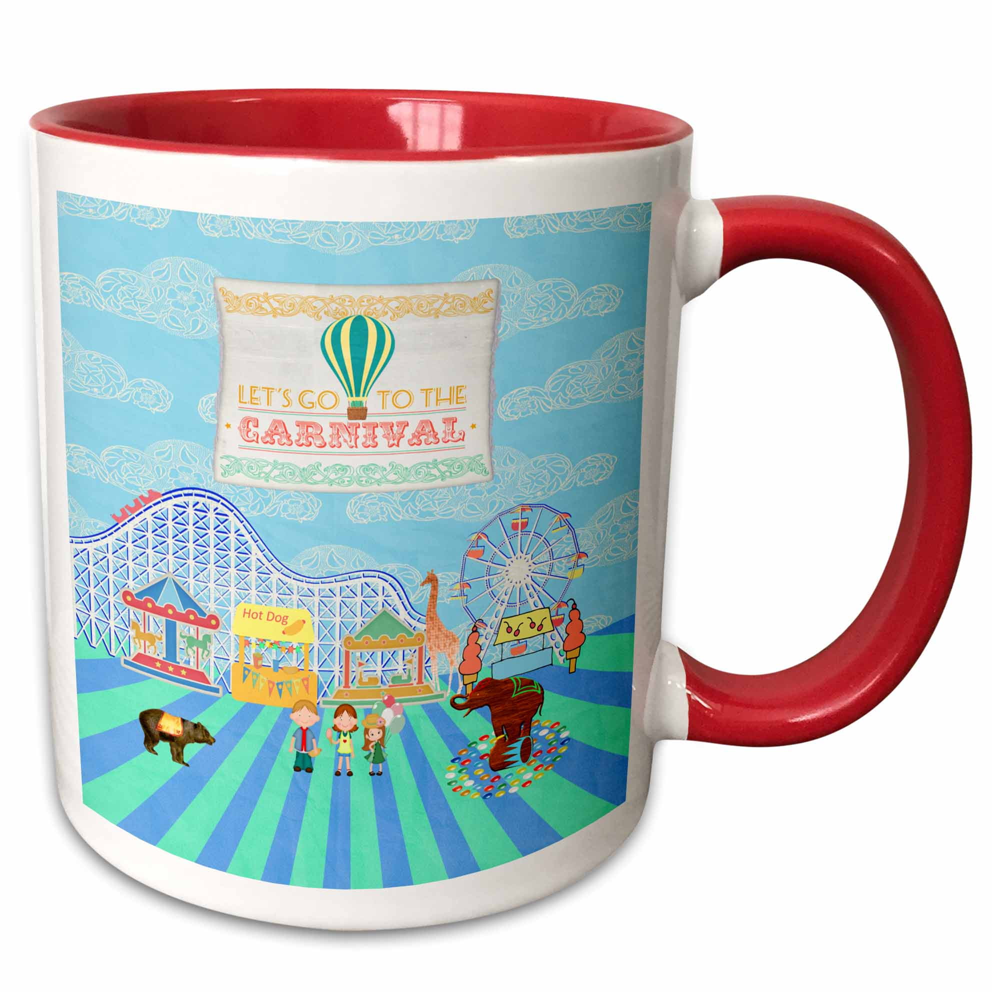 Lets Go to the Carnival, Roller Coaster, Ferris Wheel, Elephant, Bear ...