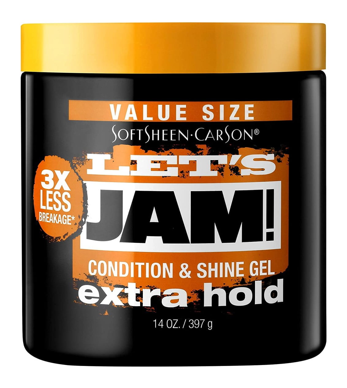 Lets Jam Condition & Shine Gel Extra Hold 14 Ounce Jar (414ml) (Pack of ...