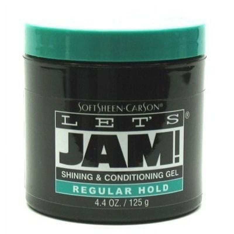 Lets Jam Condition & Shine Gel Regular Hold 4.4 Ounce Jar 130ml 2 Pack ...