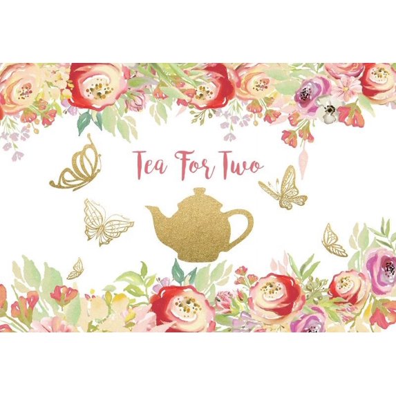 Lets Partea Backdrop Spring Pink Floral Glitter Sweet Girl Garden ...