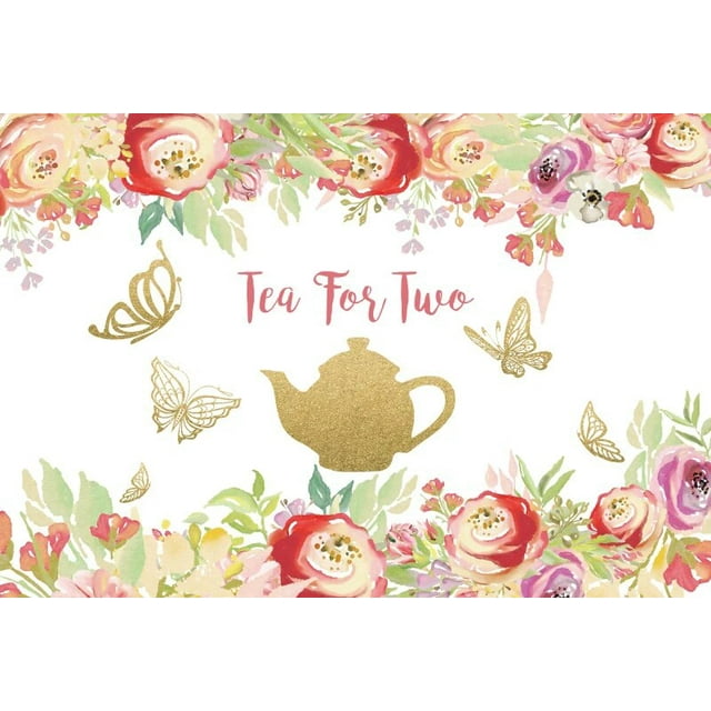 Lets Partea Backdrop Spring Pink Floral Glitter Sweet Girl Garden ...